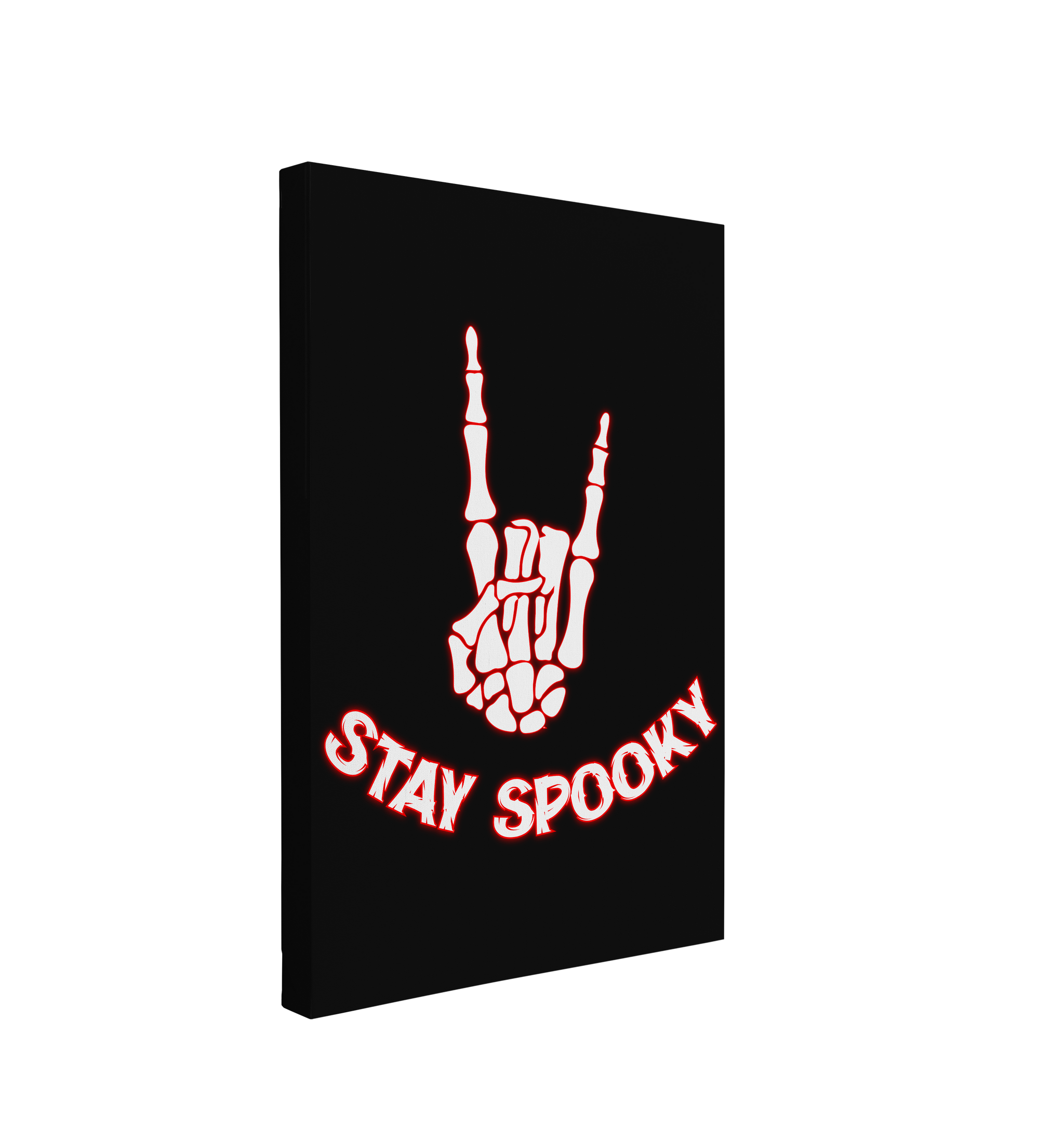 Stay Spooky, Skeleton Rocker Arm - Easy Hang Canvas